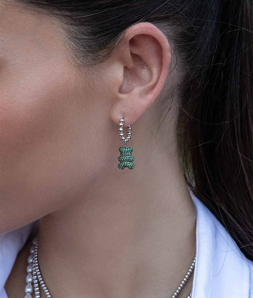 Boucles D'Oreilles APM Monaco Yummy Bear Baby Mint